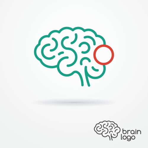 Artificial intelligence brain logo concept Vector Image