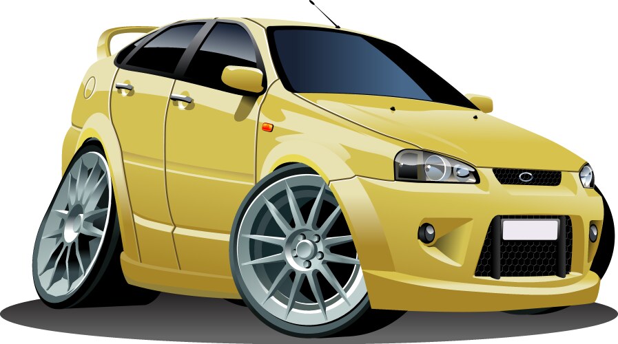 Cartoon car Royalty Free Vector Image - VectorStock