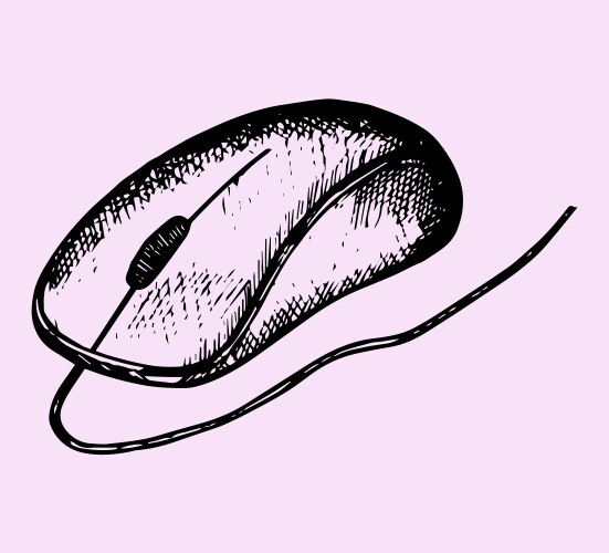 Computer Mouse Drawing Vector Images (over 4,200)