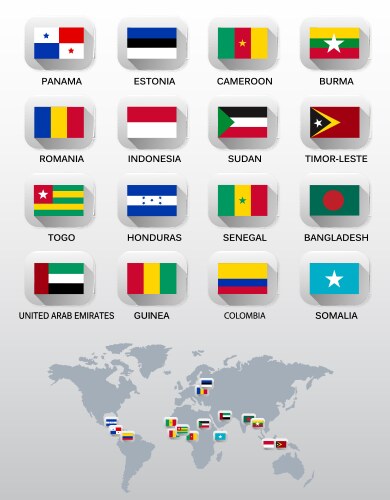 League arab states countries flags Royalty Free Vector Image League arab states countries flags Royalty Free Vector Image
