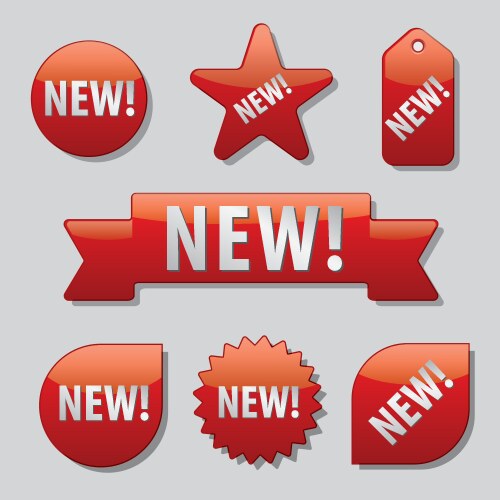 New signs Royalty Free Vector Image - VectorStock