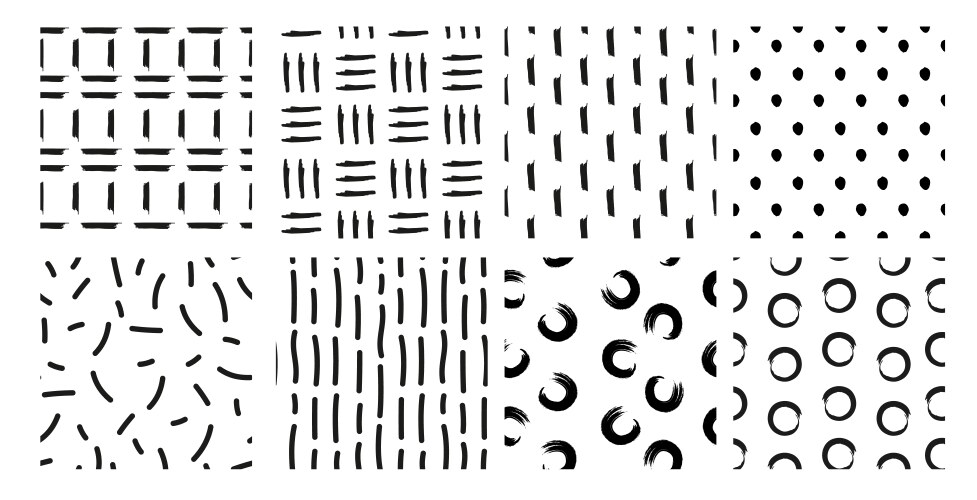 Collection ink hand drawn hatch texture Royalty Free Vector