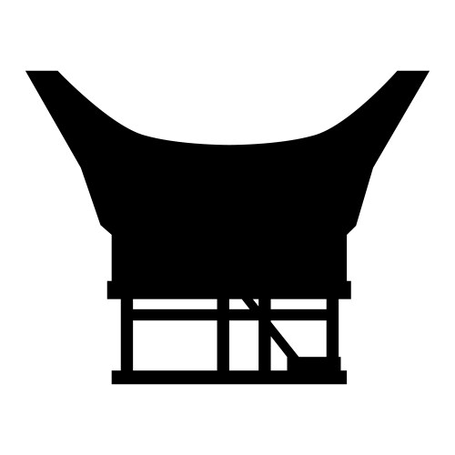 Rumah adat bali balinese traditional house Vector Image