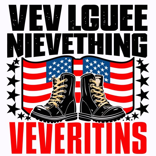 American veteran us maps boots and weapon Vector Image