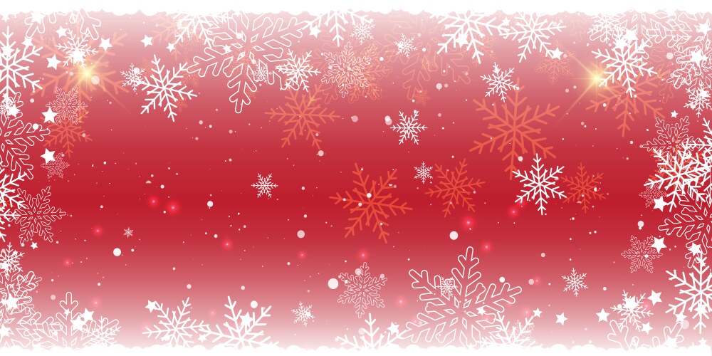 Banner of christmas snowflakes Royalty Free Vector Image