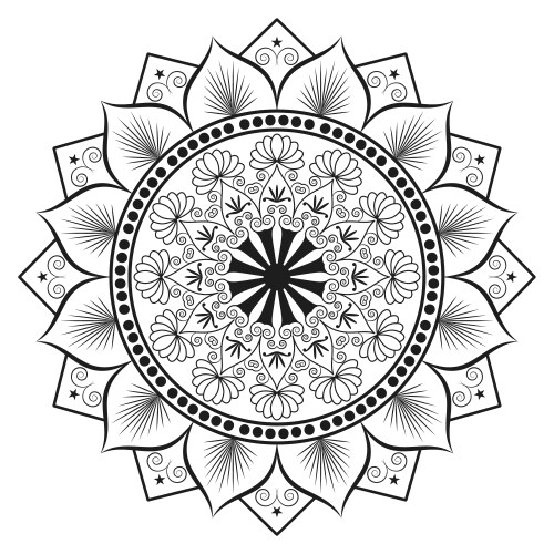 Simple Mandala Designs Vector Images (over 17,000)