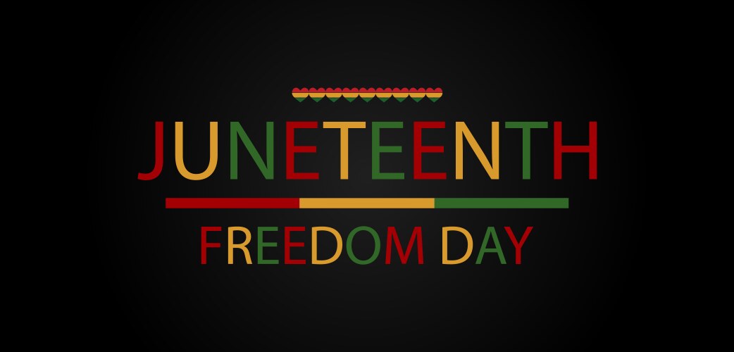 Original juneteenth freedom day june 19 stylish Vector Image