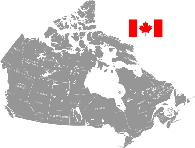 Map of Canada Black and White Vector Images (over 5,000)