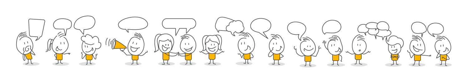 People group chat icon frame Royalty Free Vector Image