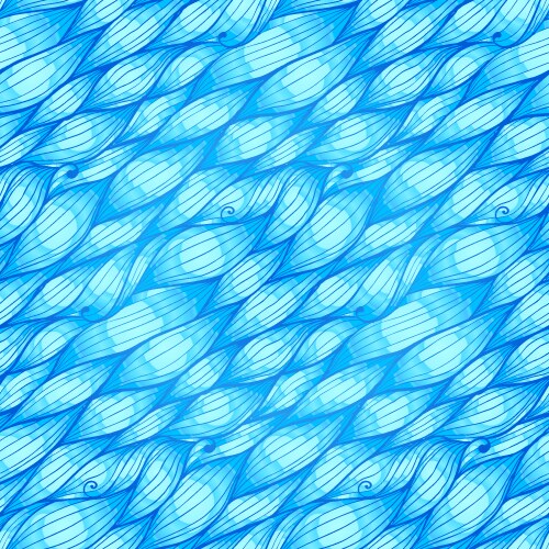 Blue knitted seamless pattern Royalty Free Vector Image