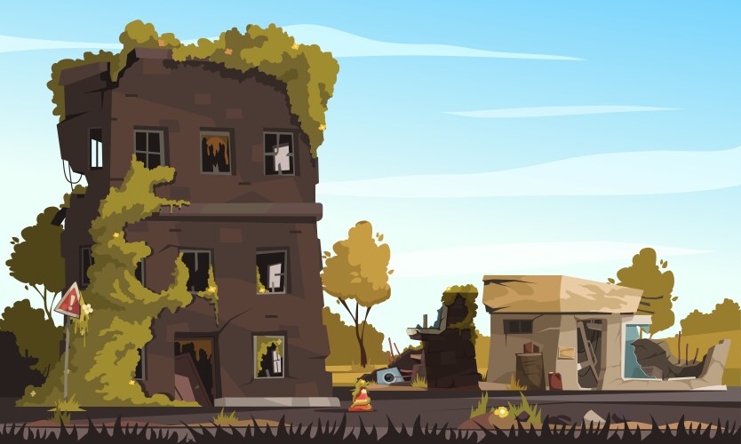 Broken Buildings Vector Images (over 10,000)