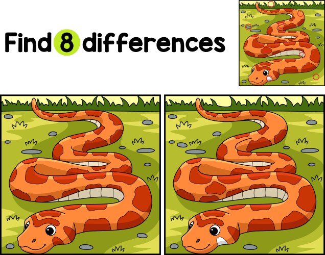 Corn snake animal cartoon colored clipart Vector Image