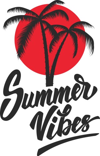 Good vibes only california Royalty Free Vector Image