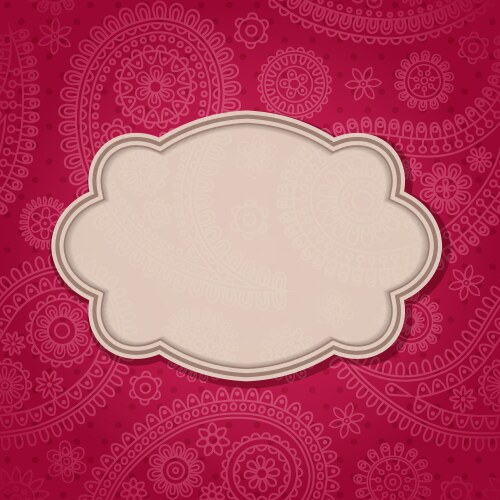 Indian frame Royalty Free Vector Image - VectorStock