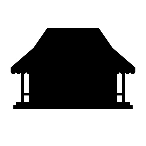 Rumah adat bali balinese traditional house Vector Image