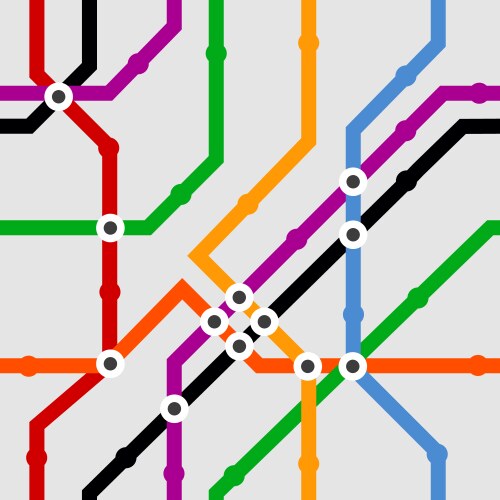 Seamless background of abstract city map Vector Image