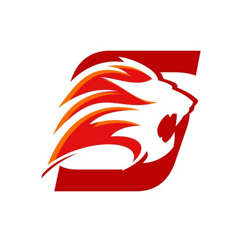 Red lion logo Royalty Free Vector Image - VectorStock