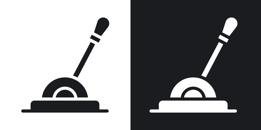 Lever icon set on white background Royalty Free Vector Image