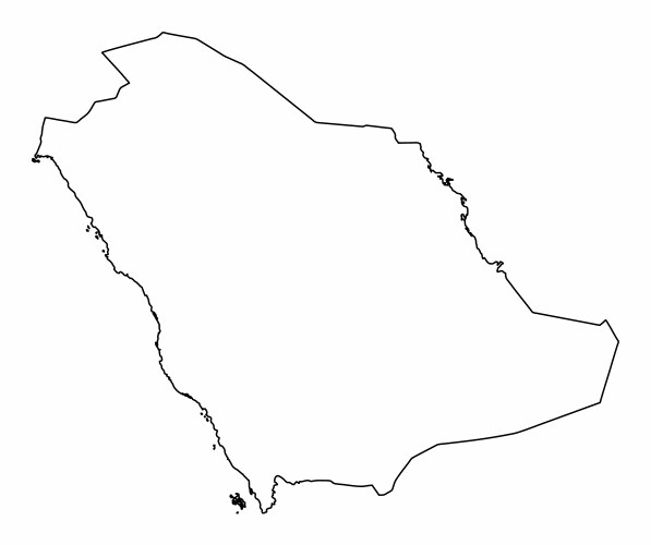 Saudi Arabia Outline Map Vector Images (over 1,200)