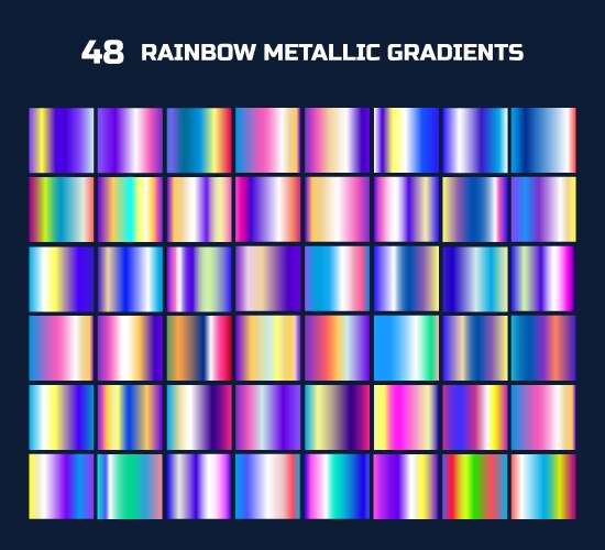 Rainbow Metallic Vector Images (over 11,000)