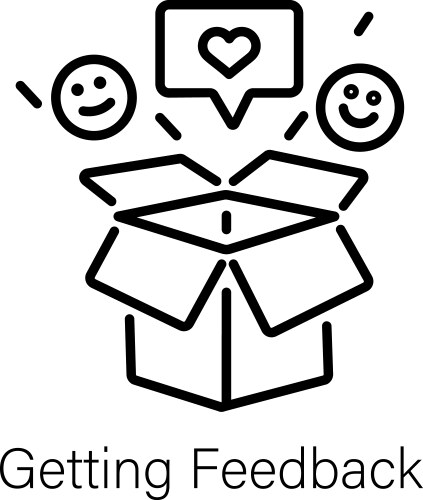 Give feedback Royalty Free Vector Image - VectorStock