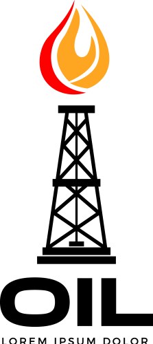 Oil sea platform Royalty Free Vector Image - VectorStock