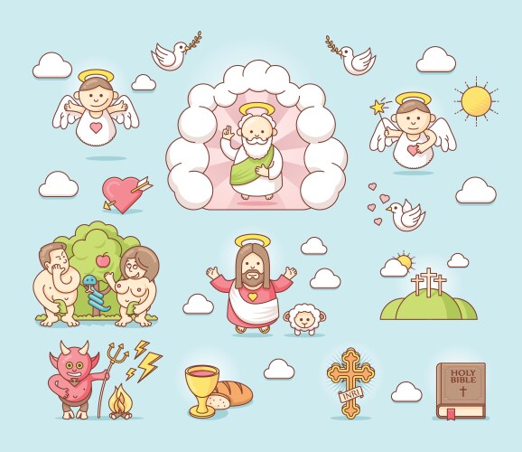 Set of moses icons Royalty Free Vector Image - VectorStock