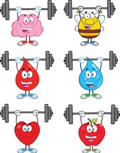 Weights Lifting Cartoon Vector Images (over 5,400)