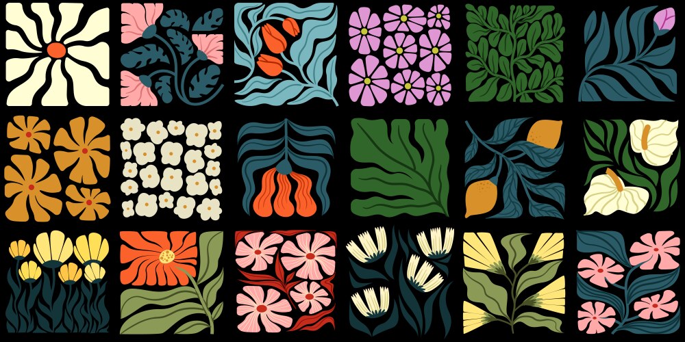 Groovy Abstract Flower Vector Images (over 9,400)