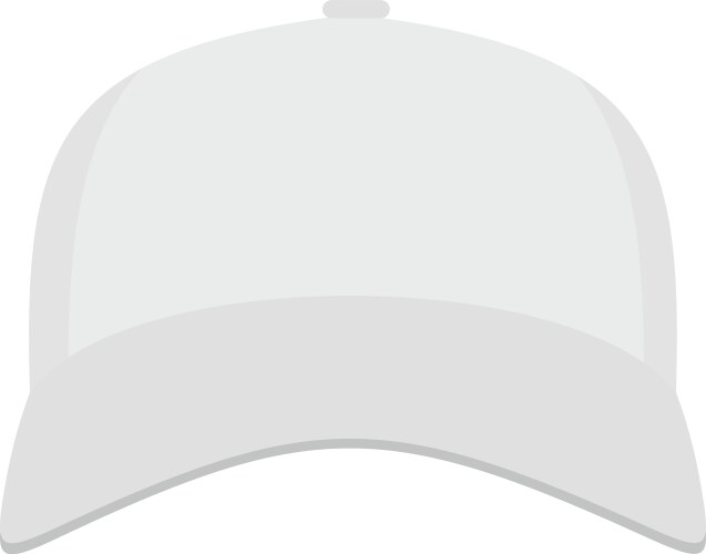 Realistic baseball cap white blank brand mockup Vector Image