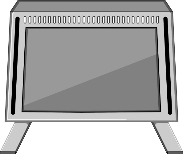 Executive laptop stand cartoon Royalty Free Vector Image