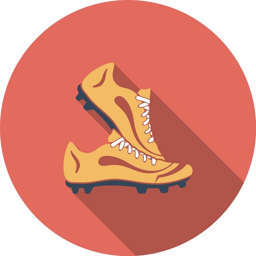 Soccer pair of boots Royalty Free Vector Image