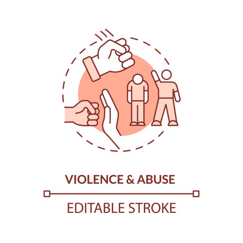 Violence bullying icon Royalty Free Vector Image