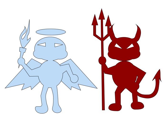 Angel Devil Vector Images (over 6,800)