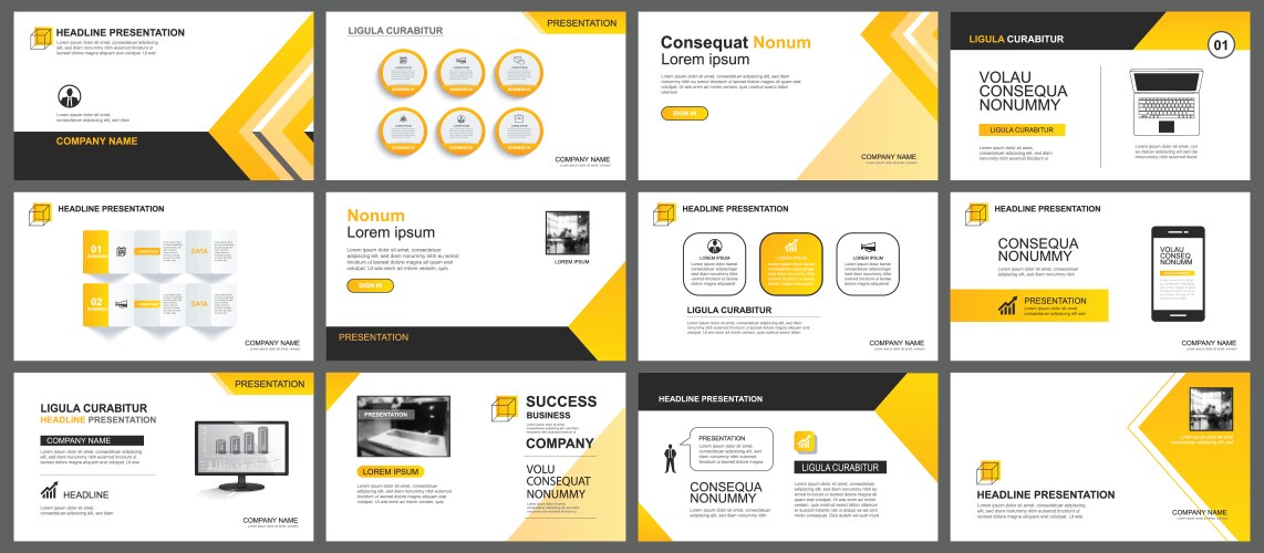 Presentation and slide layout background design Vector Image