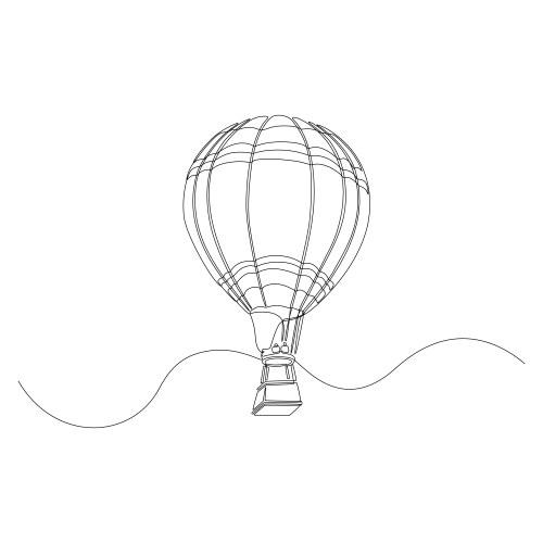 Line Drawing Hot Air Balloon Vector Images (over 840)