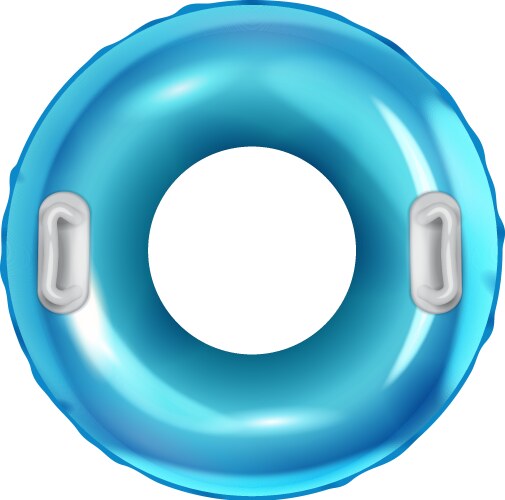 Realistic inflatable ring Royalty Free Vector Image
