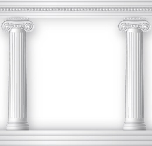 Classic roman greek architecture columns Vector Image