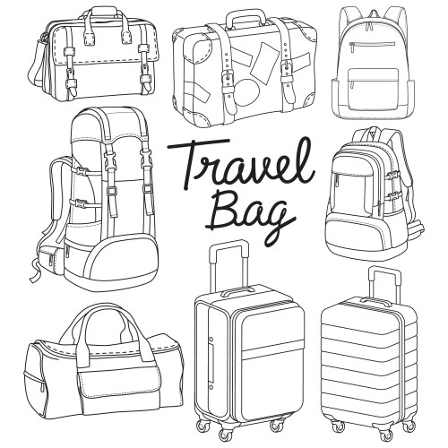 Bag Outline Vector Images (over 170,000)