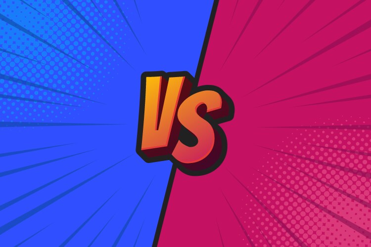 Versus fighting background concept Royalty Free Vector Image