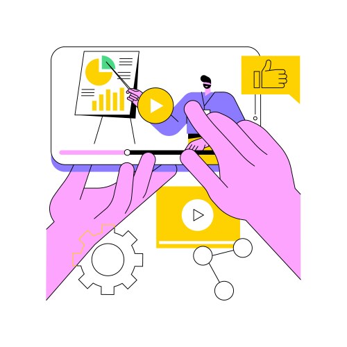 Video tutorial Royalty Free Vector Image - VectorStock