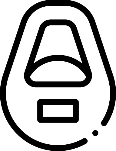 Baseball icon thin linear style design isolated Vector Image