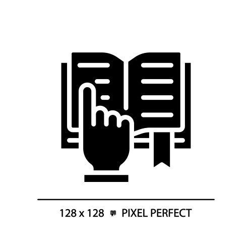 Stem teacher pixel perfect black glyph icon Vector Image