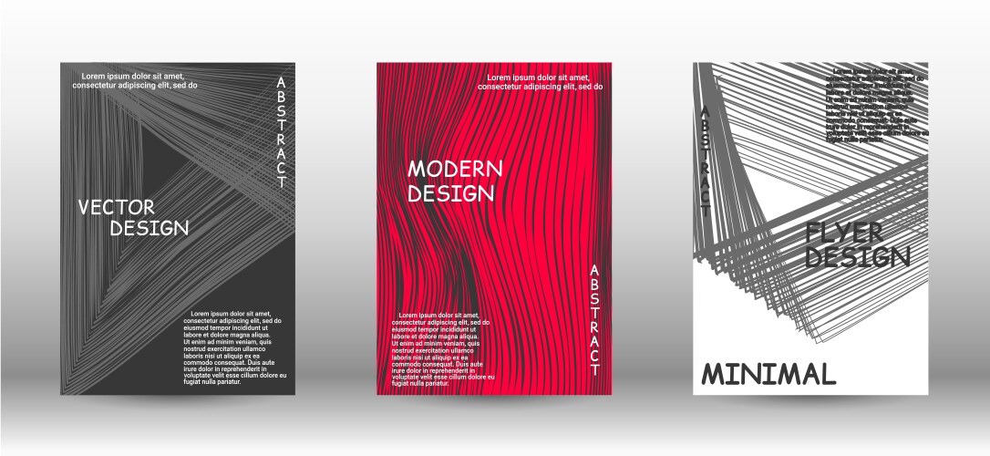 A set of modern covers Royalty Free Vector Image