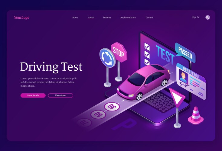 Driving Test Vector Images (over 3,800)