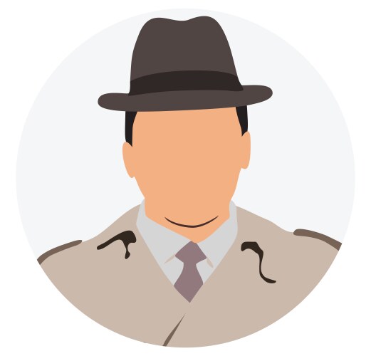 Faceless businessman portrait Royalty Free Vector Image