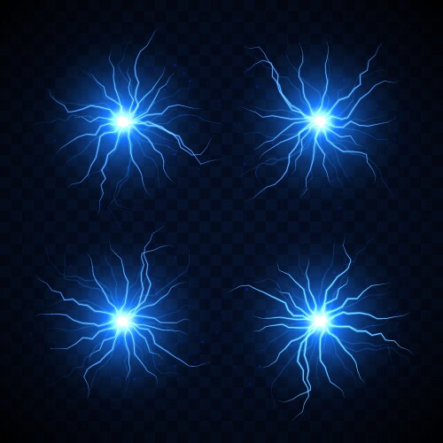 Electric ball with lightning effect Royalty Free Vector