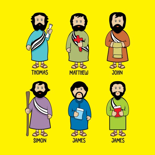 Jesus shared with his apostles Royalty Free Vector Image
