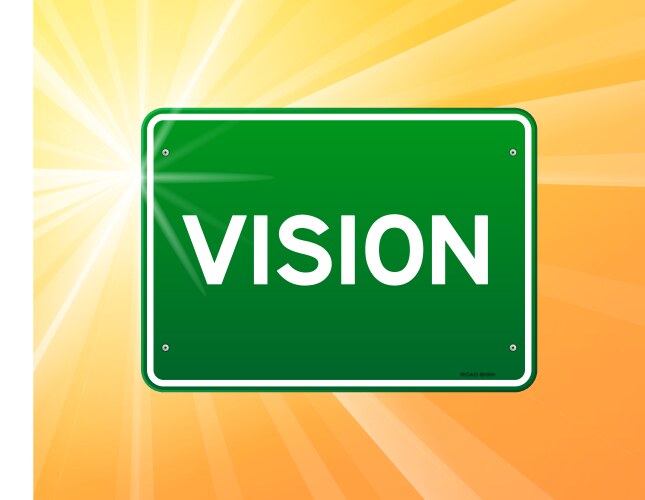 Green blank roadsigns Royalty Free Vector Image