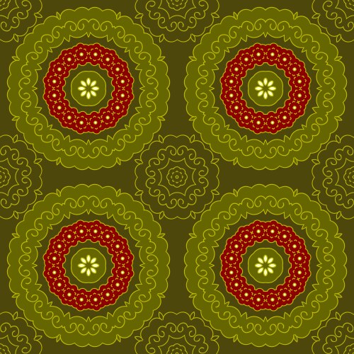 Mandala indian decorative pattern Royalty Free Vector Image
